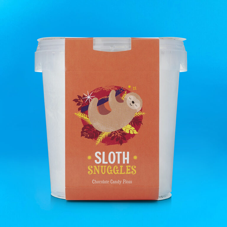 Sloth Snuggles Chocolate Candy Floss - Retro Sweets