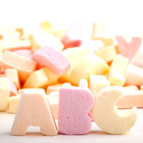 Alphabet Letters - Retro Sweets